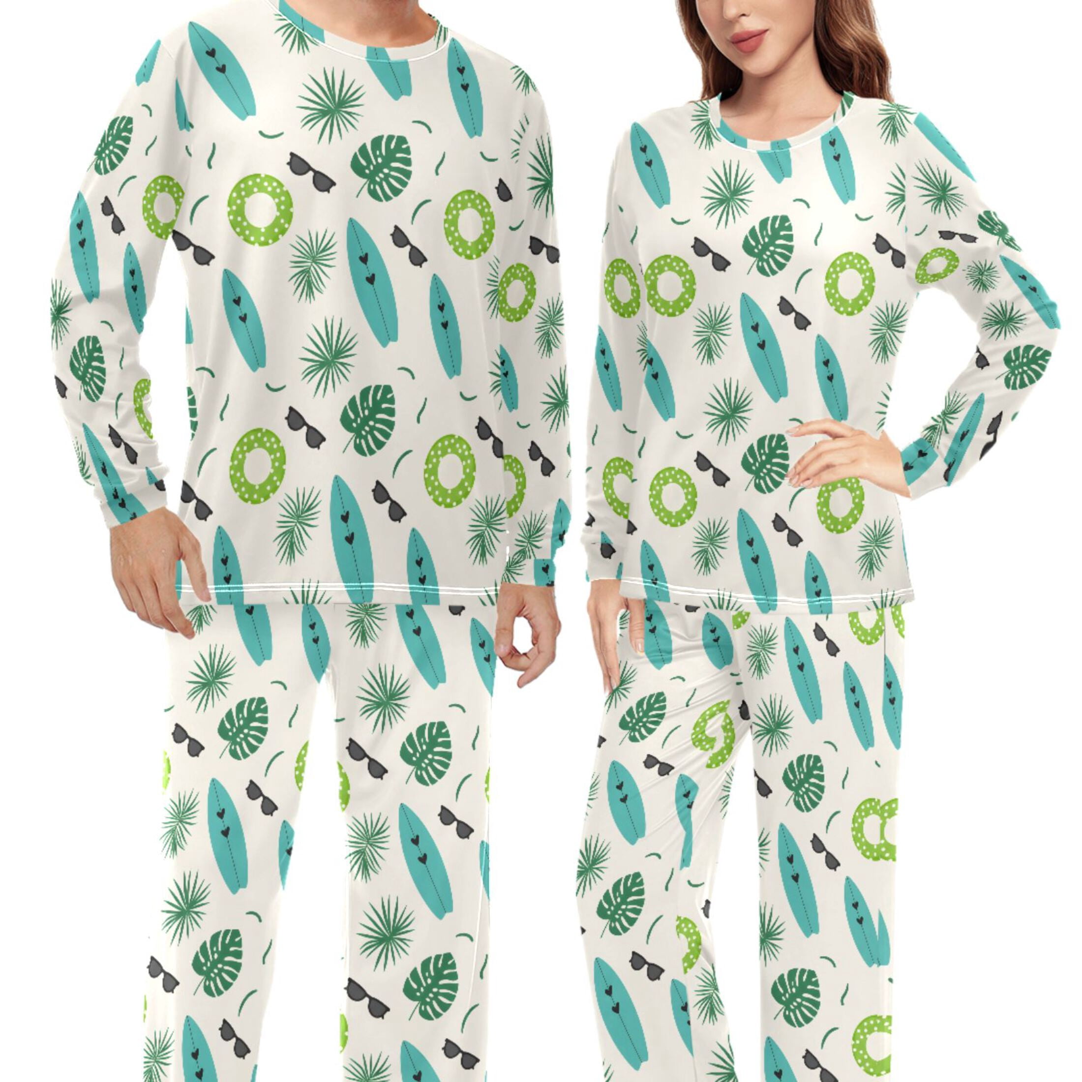 Matching Pajamas for Couples Pumpkin Skull Cute His and Hers Pajamas ...