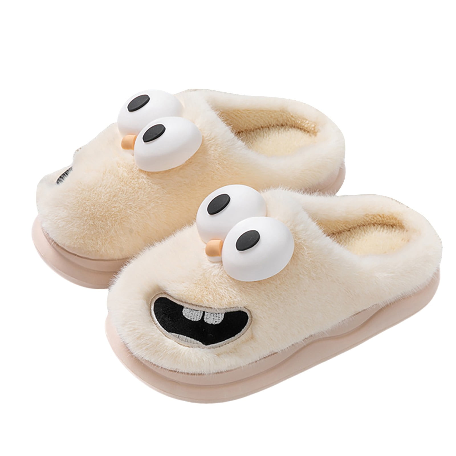 Matching Slippers for Couples Women Men Funny Tongue out Cozy Warm ...