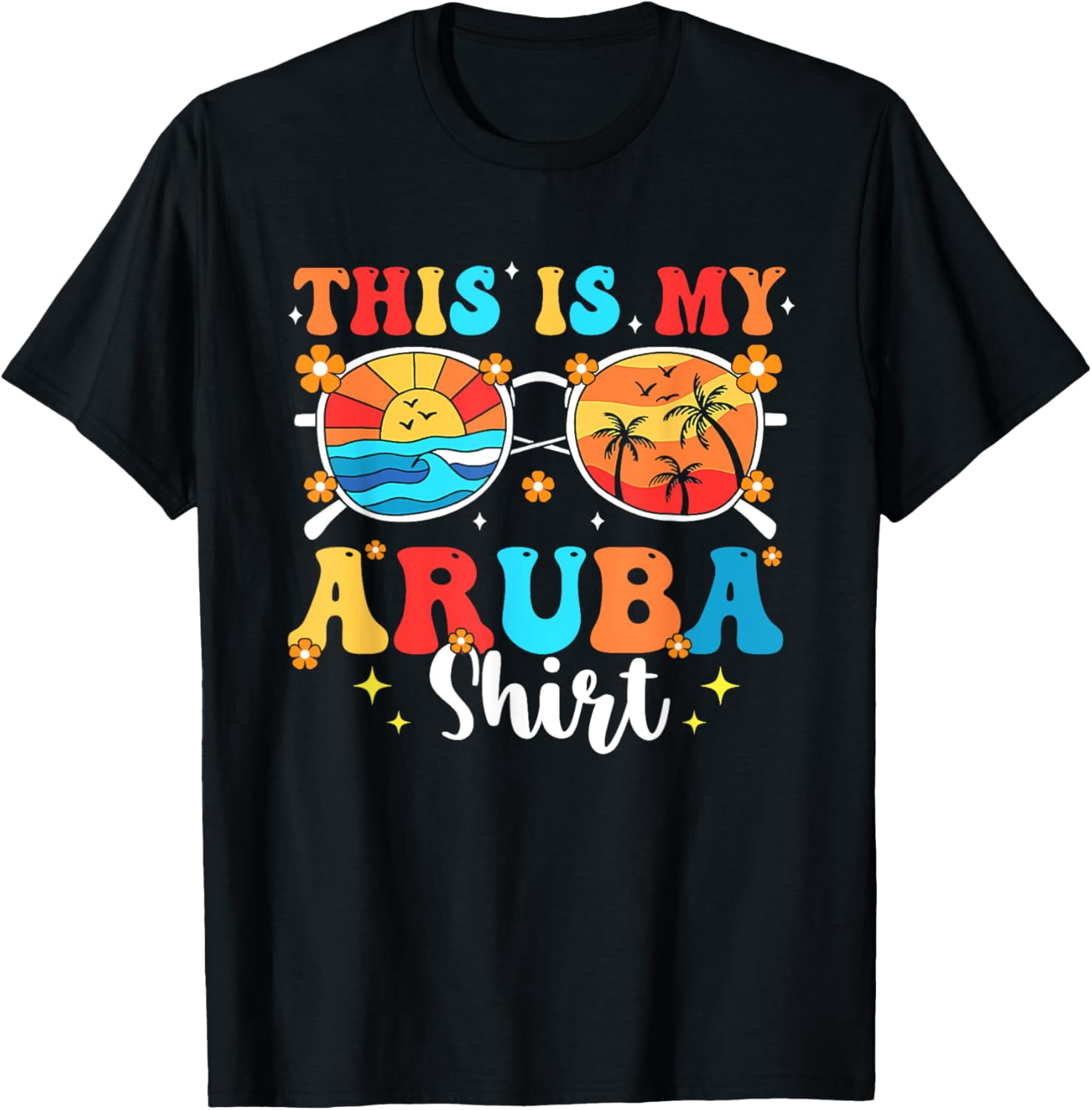 Matching Summer Family Vacation Beach Trip Aruba T-Shirt Casual Short ...