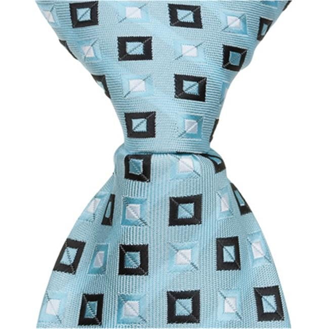 Matching Tie Guy B14 - 59 in. Adult Necktie - Blue With Squares ...