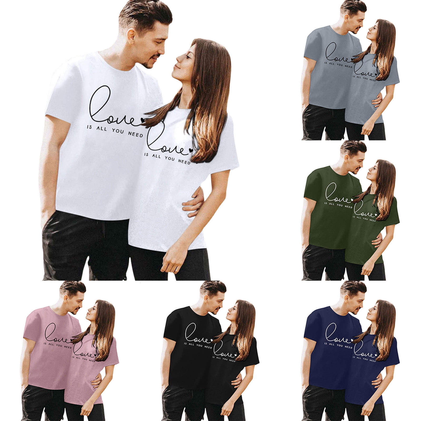 Matching Tshirt Sets For Couples, Matching Pjs For Couples His And Her ...