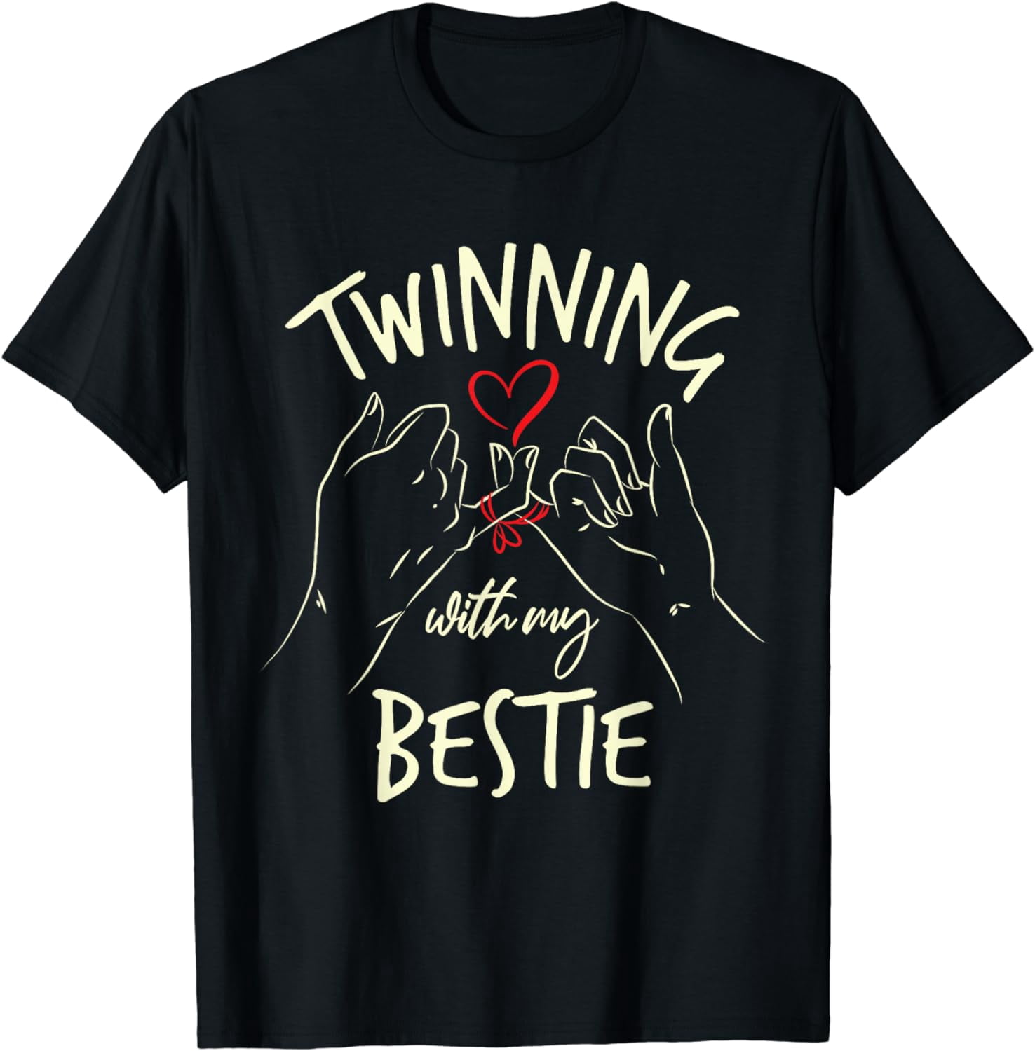 Matching Twin Friend Twinning With My Bestie Spirit Week T-Shirt ...