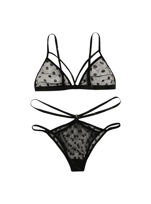 Matching Lace Thong And Bra