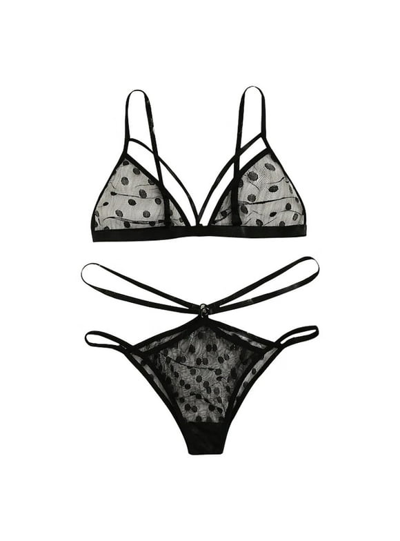 Matching Lace Thong And Bra