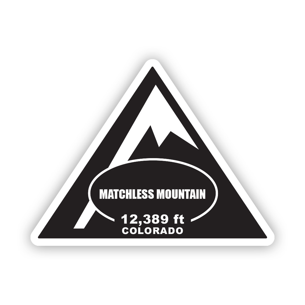 Matchless Mountain Sticker Decal - Self Adhesive Vinyl - Weatherproof ...