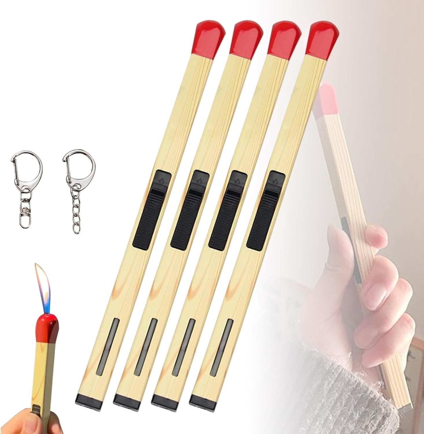 Matchstick Candle Lighter, Vintage Match Stick Lighter- Refillable ...