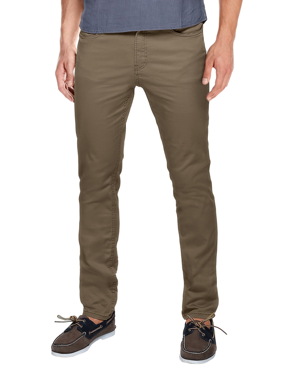 Matchstick Men's Cotton Regular Fit Straight Leg Casual Chino Pants ...