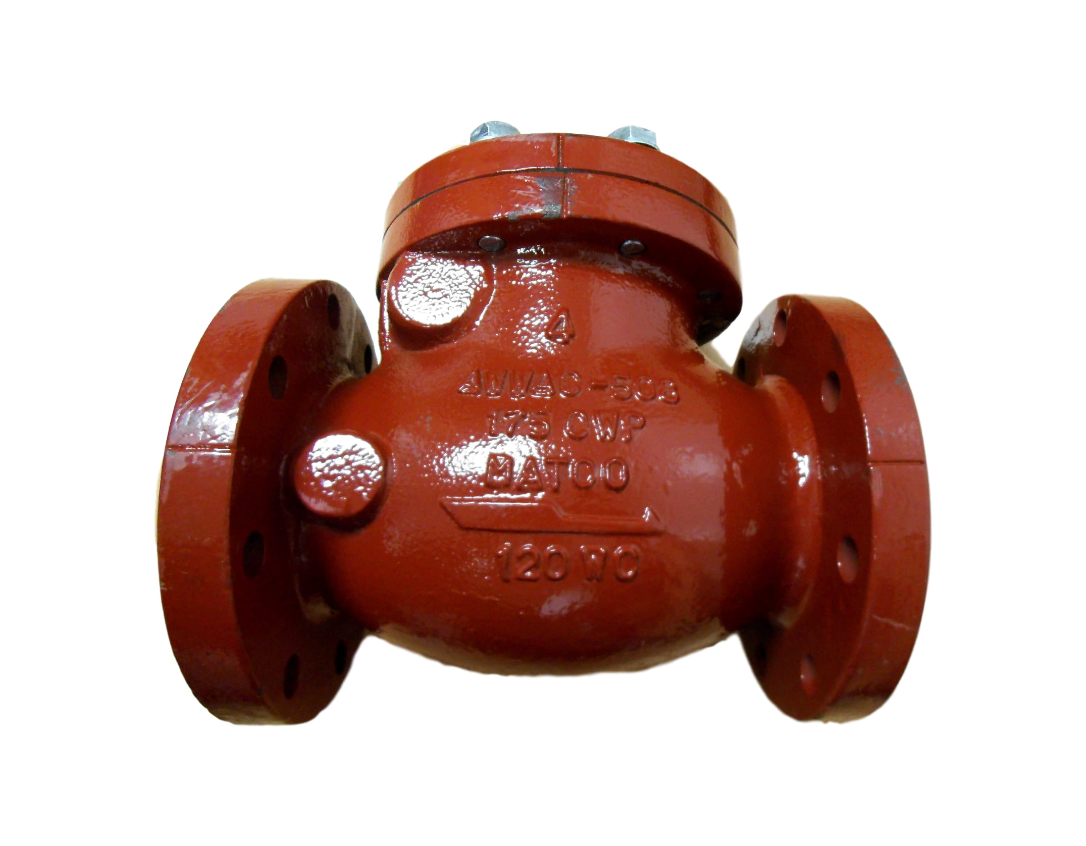 Matco AWWA-C508 Cast Iron Flange Swing Check Valve Assy Series 8700 10K ...