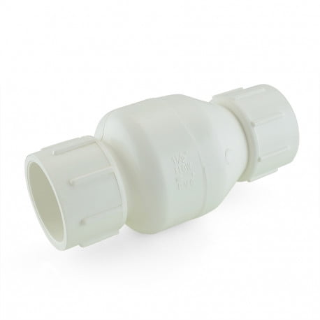 Matco-Norca 1-1/2" PVC Spring Check Valve, Solvent Weld, Sch. 40/80 ...