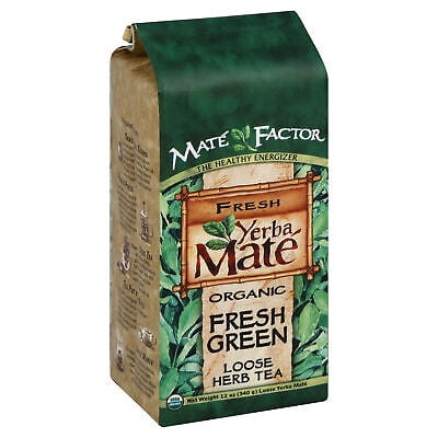Mate Factor Loose Leaf Yerba Mate Fresh Green Tea 12 oz (Pack of 6 ...