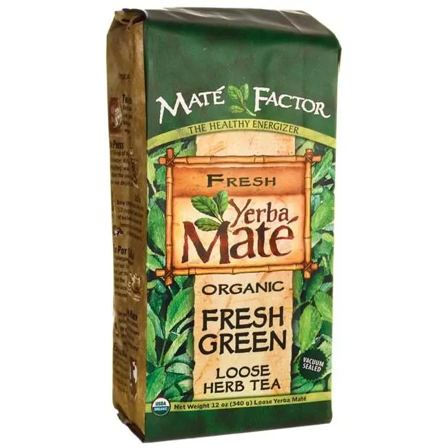 Mate Factor Organic Yerba Mate Loose Tea - Fresh Green 12 oz Pkg ...