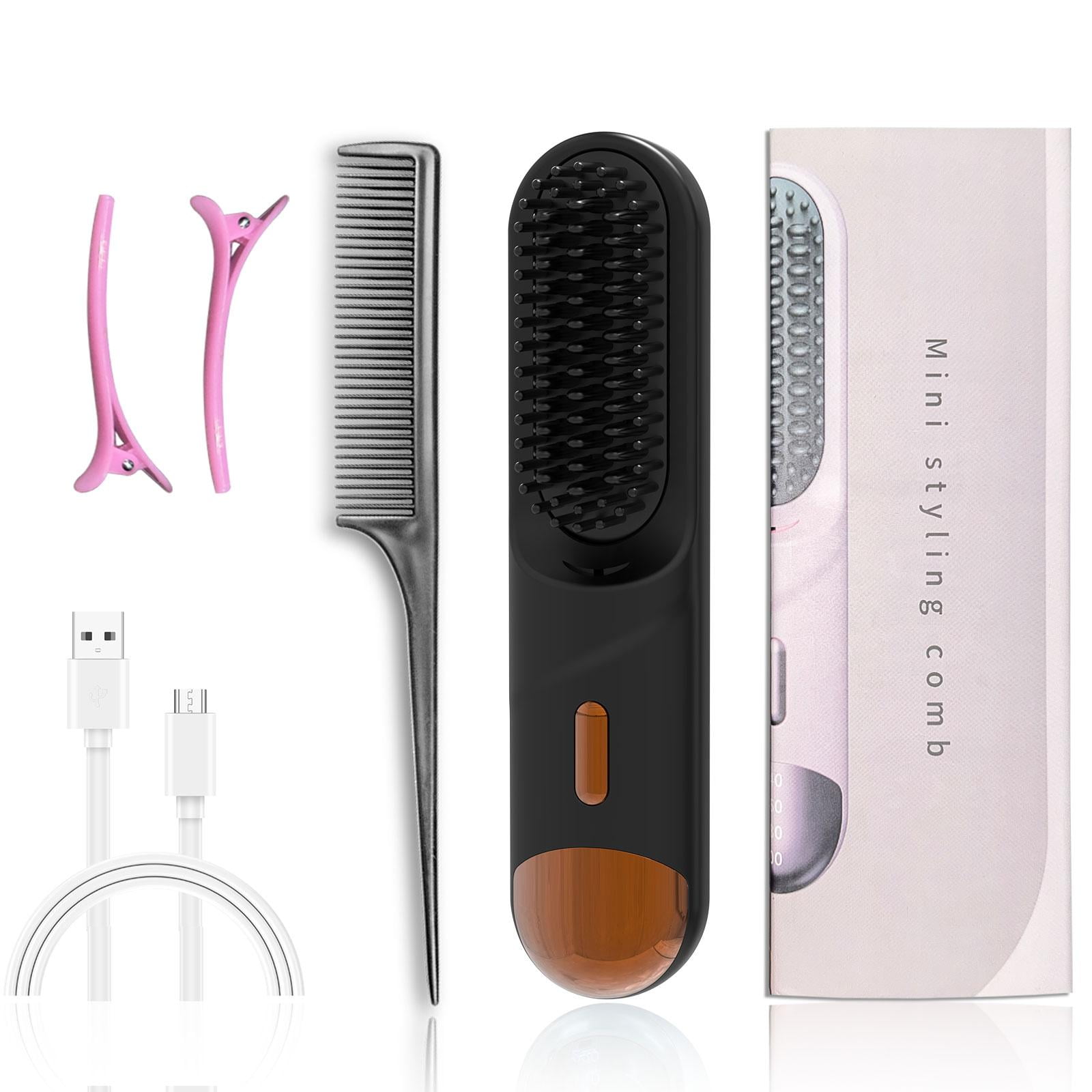 Mate-M1 Wireless Rechargeable Ionic Hair Straightening Comb with ...