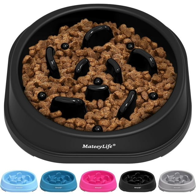 MateeyLife Small Slow Feeder Cat Bowls, Anti-Choking Puzzle Cat Food ...