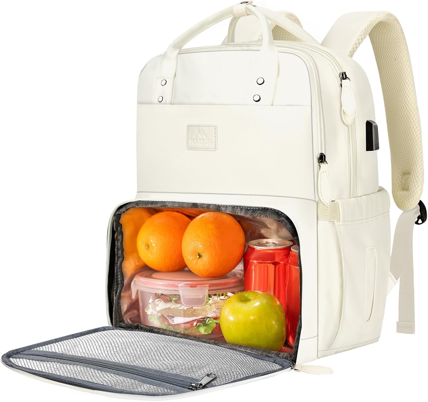 Matein 15.6in Laptop Backpack, Insulated Cooler Backpacks with Lunch ...