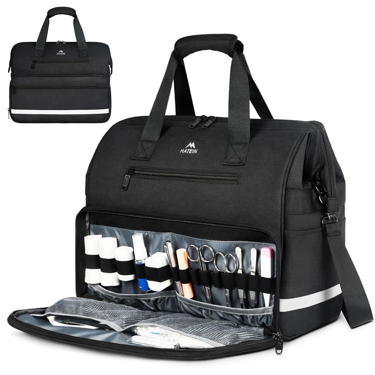 Matein Medical Bag, Large Water-Resistant Medicine Organizer Storage ...