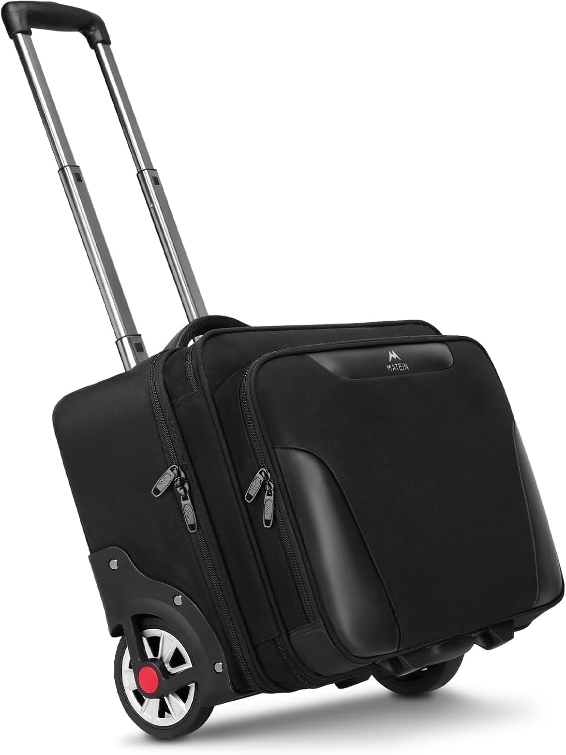 Matein Rolling Laptop Bag for Men, Water-resistant Briefcase with Big ...