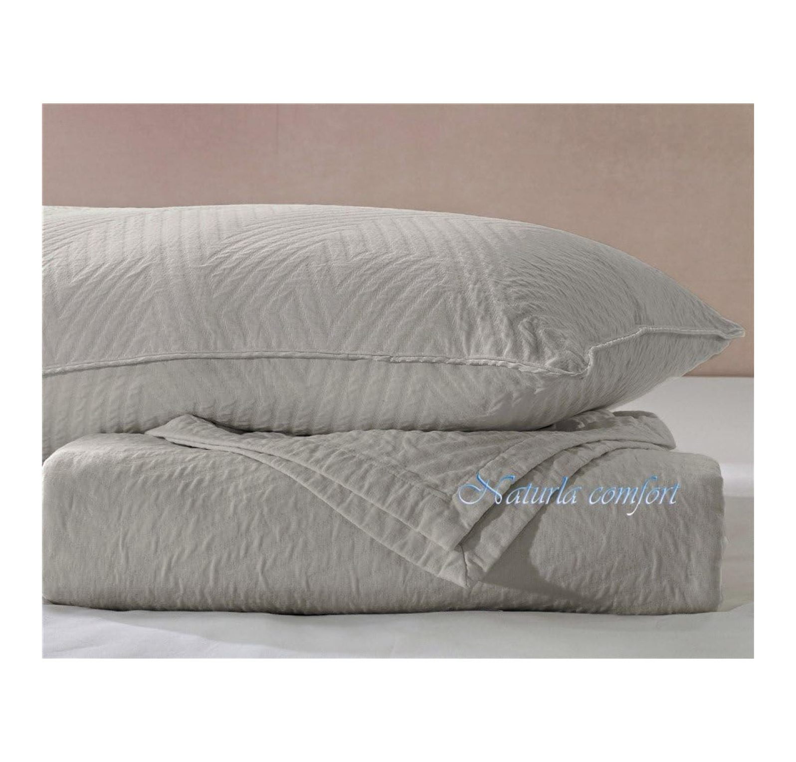 Matelasse Blanket Coverlet, Grid Pattern, King, Light Grey - Walmart.com
