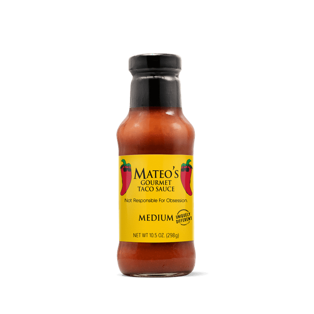 Mateo's Gourmet All Natural Medium Taco Sauce, 10.5oz Bottle - Walmart.com