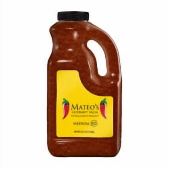 Mateo's Gourmet All Natural Salsa, Medium Heat, 70oz Extra Large Jug of ...
