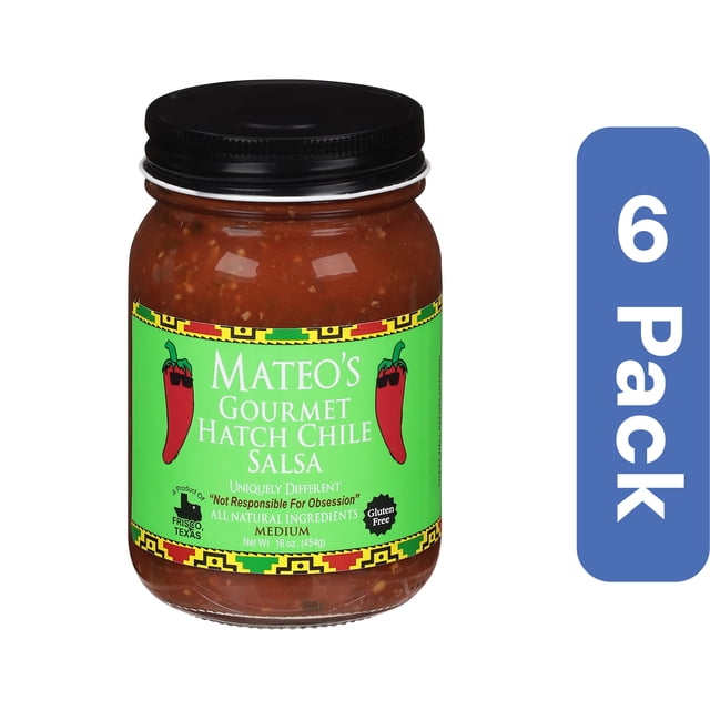 Mateo's Gourmet Hatch Chile Salsa 16 oz (Pack Of 6) - Walmart Business ...