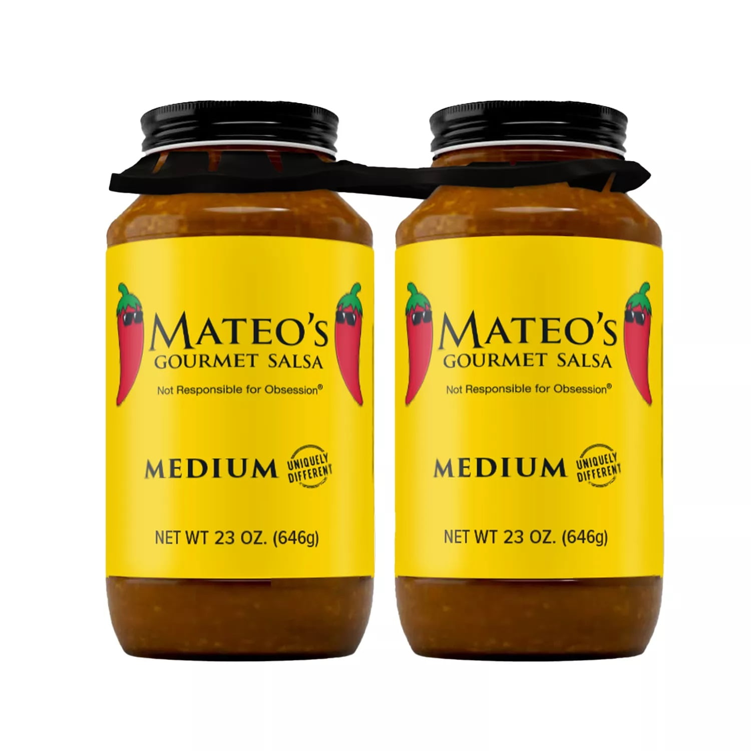 Mateo's Gourmet Medium Salsa, 23 Ounce (Pack of 2) - Walmart.com