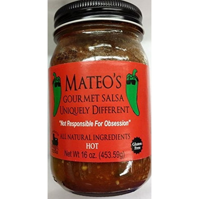 Mateo's Gourmet Salsa 16 JMS2 Oz (Pack of 2) (Hot) by Mateo's - Walmart.com