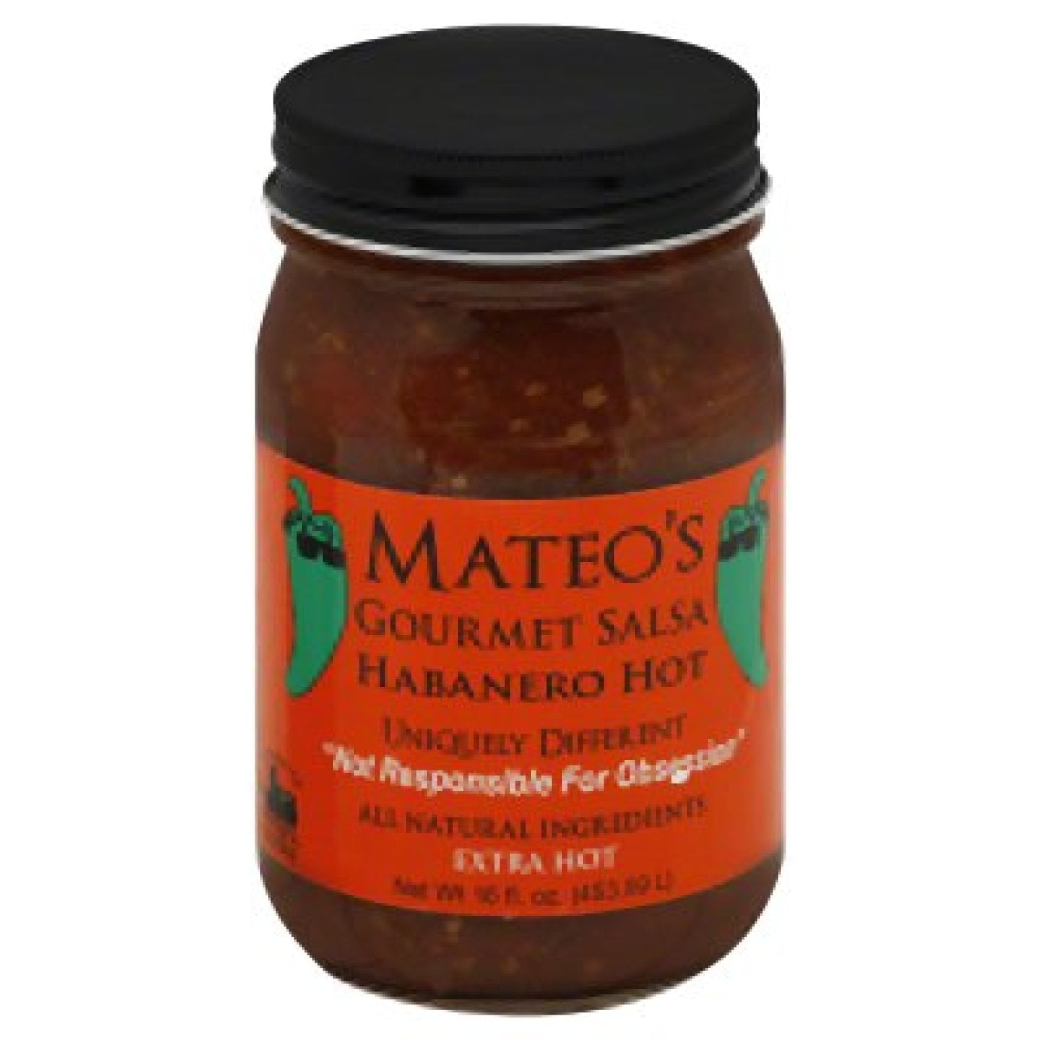 Mateos Gourmet Salsa Habanero 16 oz (Pack Of 6) - Walmart.com