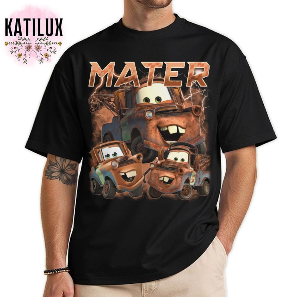 Mater Cars Bootleg Shirts, Tow Mater Shirt - Pixar Cars Movie T-shirt ...