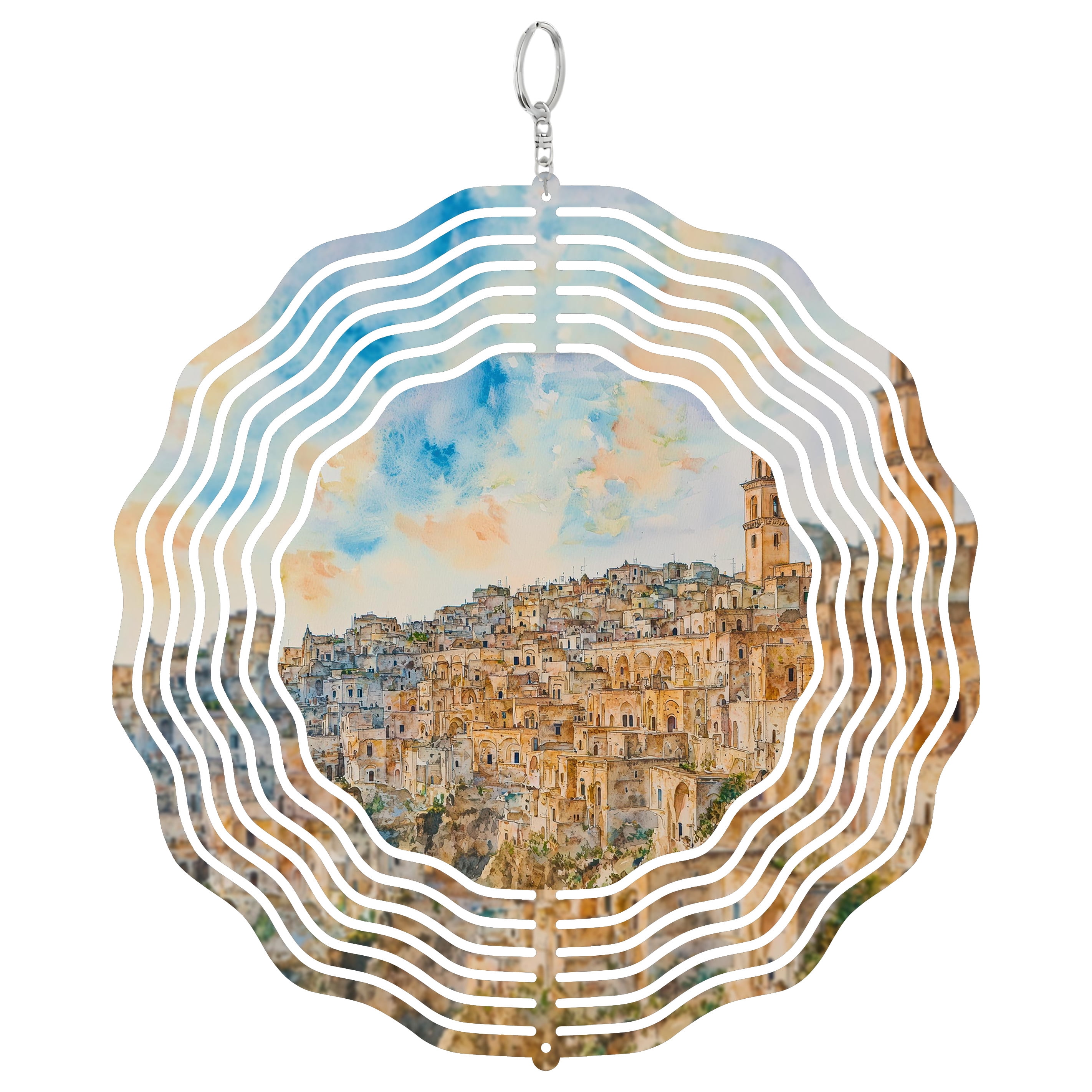 Matera Italy 3D Wind Spinner Stainless Steel Kinetic Art Garden Decor ...