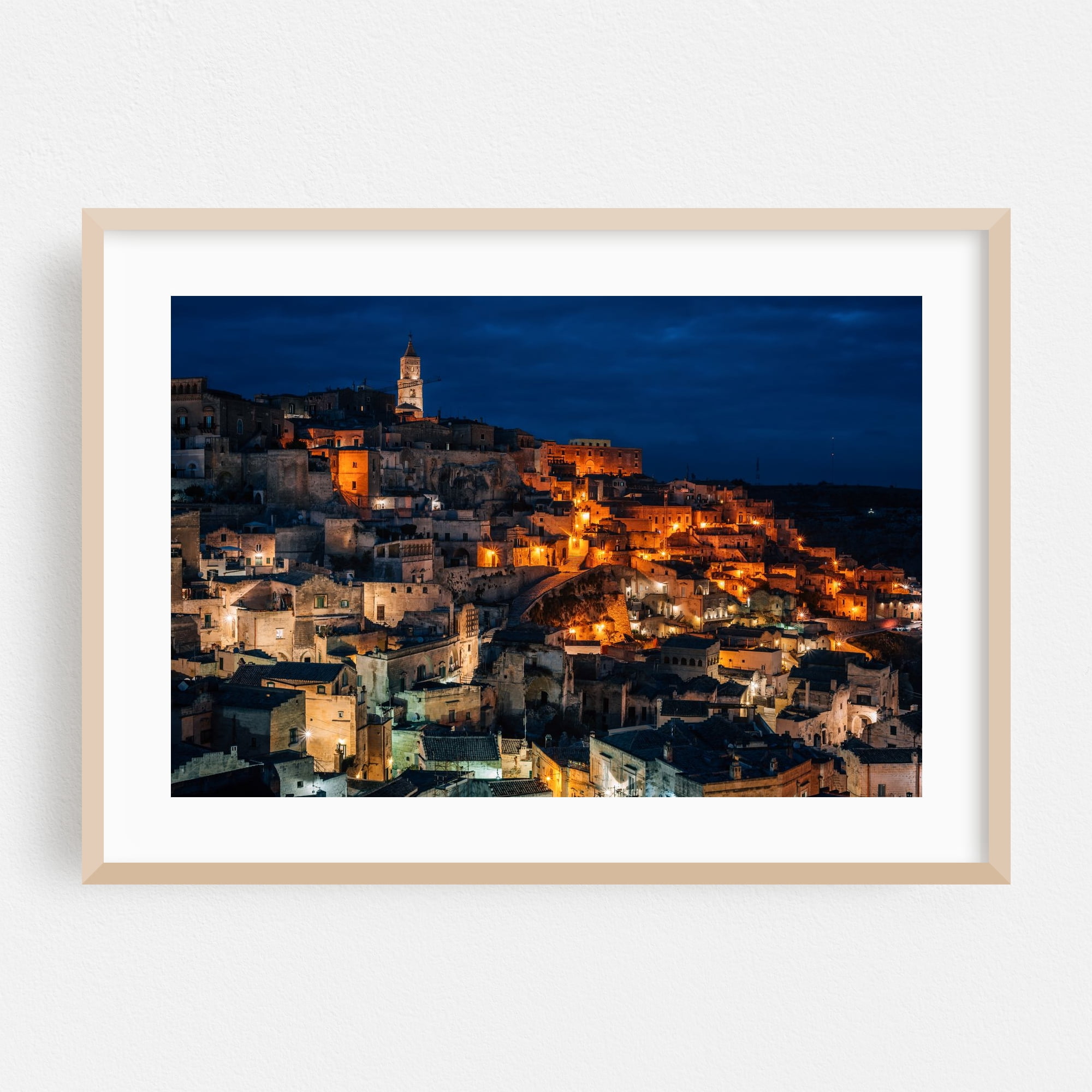 Matera by Night 02 - Matera Basilicata Italy Photography Cityscape ...