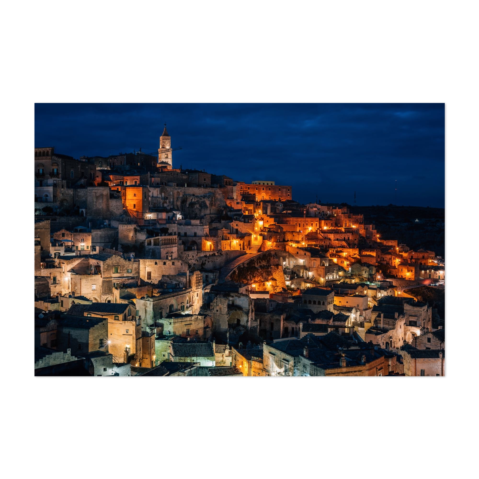 Matera by Night 02 - Matera Basilicata Italy Photography Cityscape ...