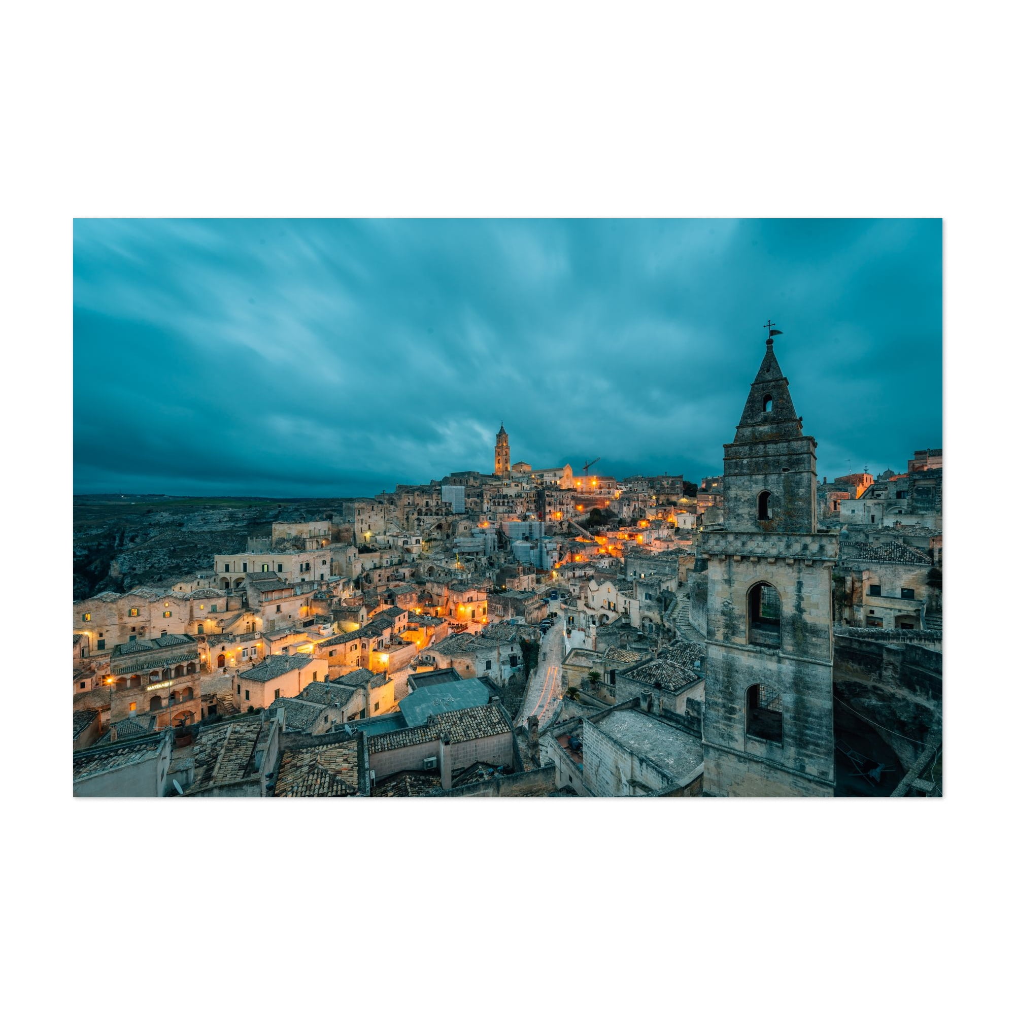 Matera by Night 03 - Matera Basilicata Italy Photography Cityscape ...