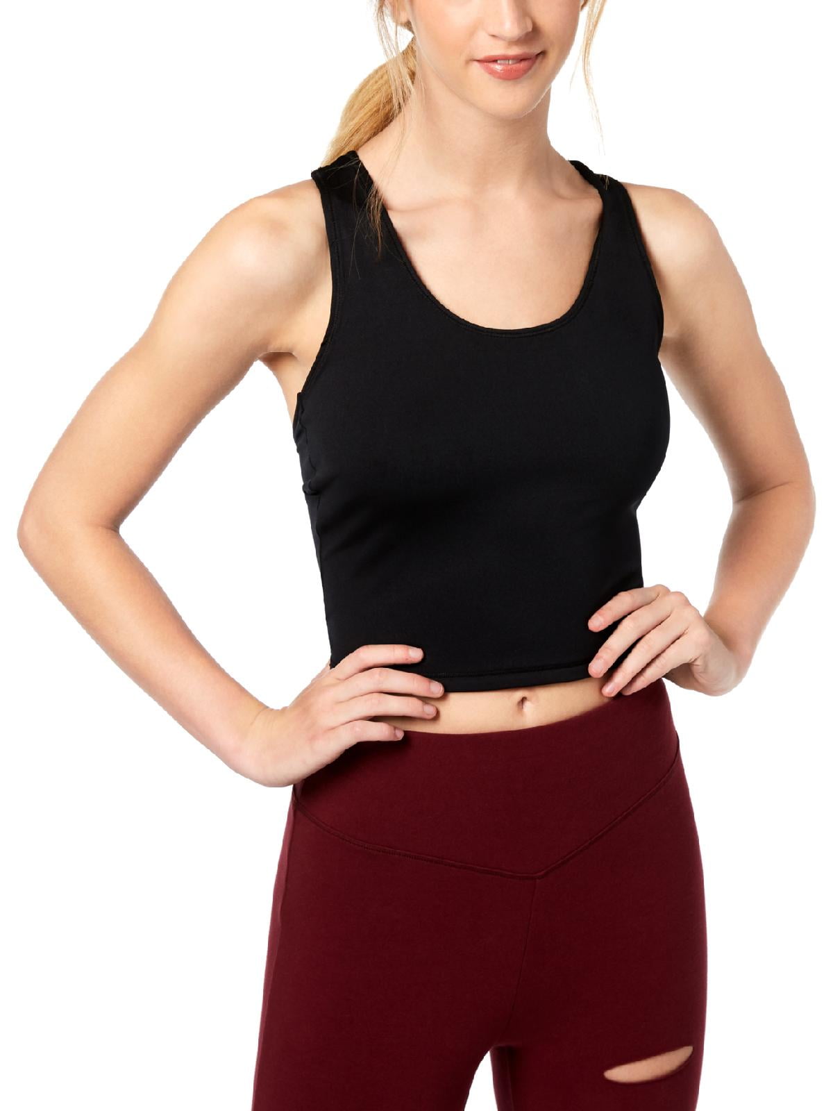 Material Girl Womens Twist Back Tank Top, Black, X-Small - Walmart.com