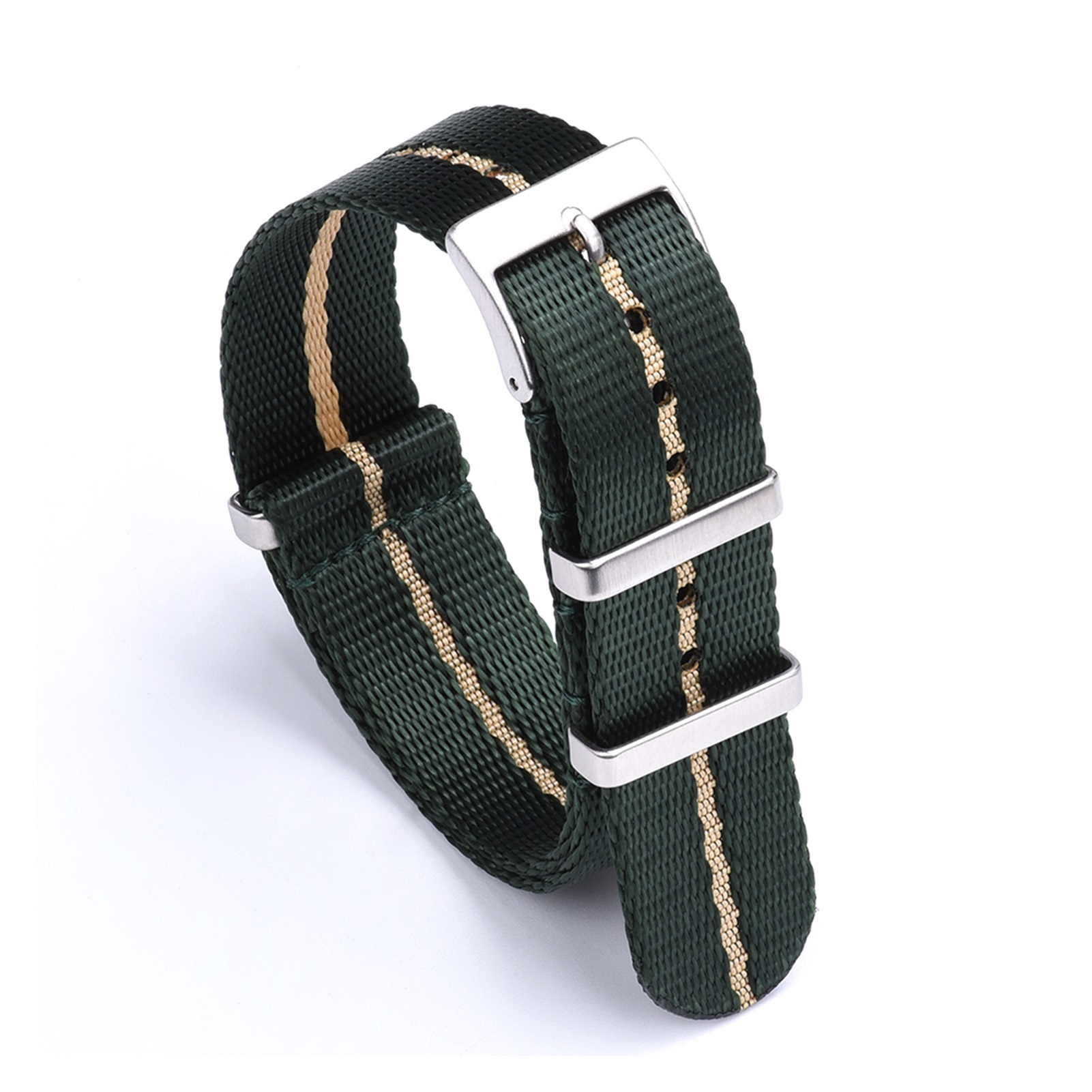 Material Watch Band 20mm 22mm Stainless Steel Buckle Military Nylon Men ...