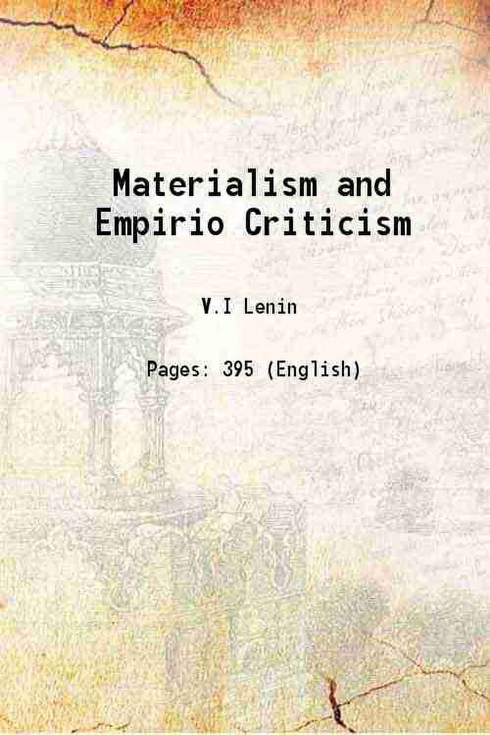 Materialism and Empirio Criticism 1947 [Hardcover] - Walmart.com