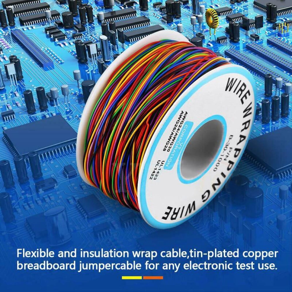 Materials 1pcs 8 Wire Colored Insulated PN B301000 30AWG Wire Wrapping ...