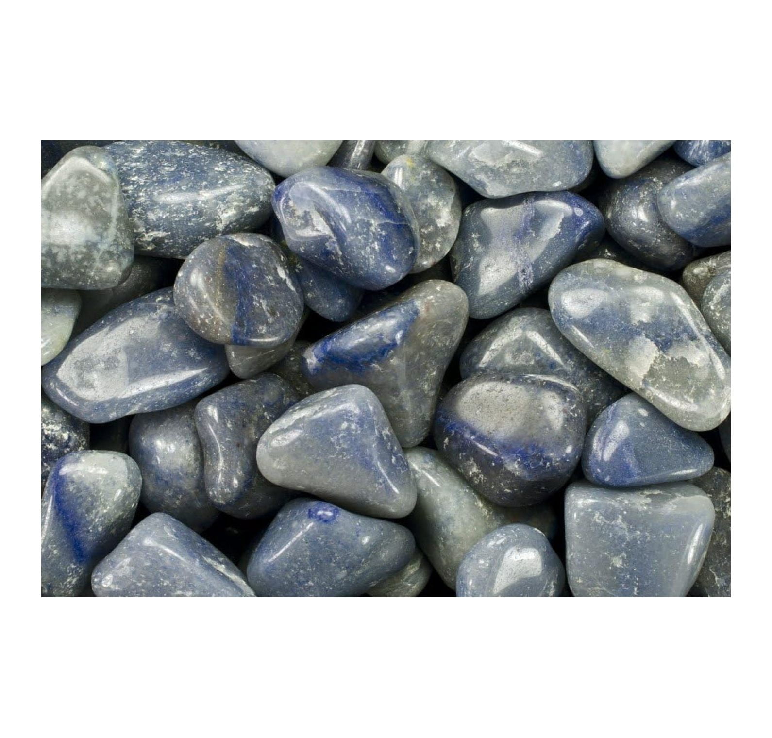 Materials: 5 lbs Tumbled Blue Quartz B Grade Stones from Brazil - Small ...