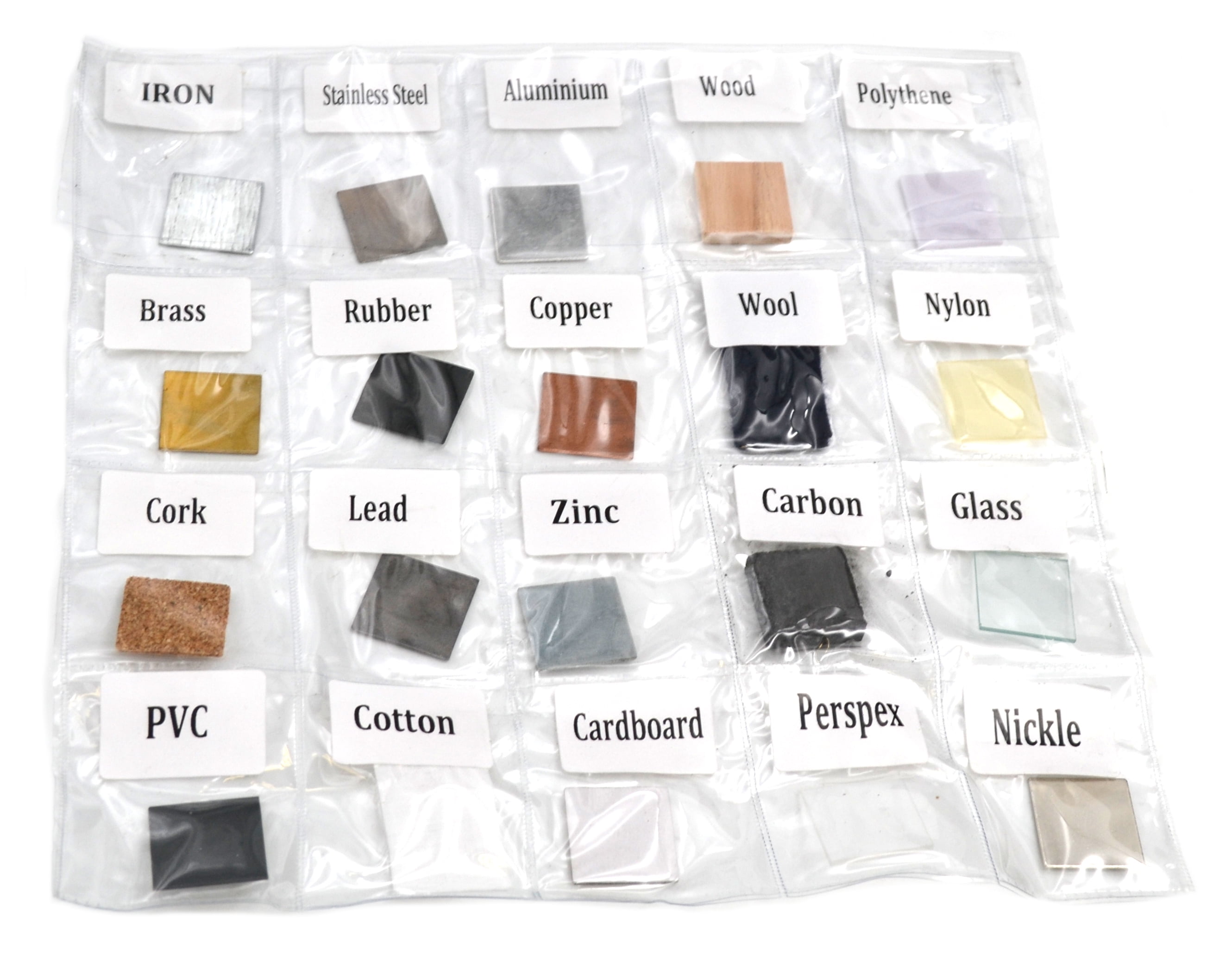 Materials Collection Set, Educational Exploration, Set of 20 Magnetic ...