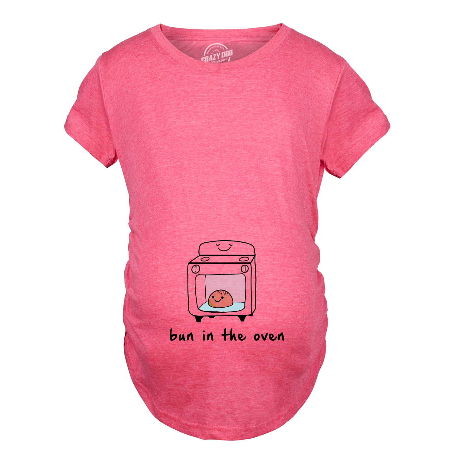 Maternity Bun In The Oven T shirt Funny Pregnancy Announcement New Baby ...