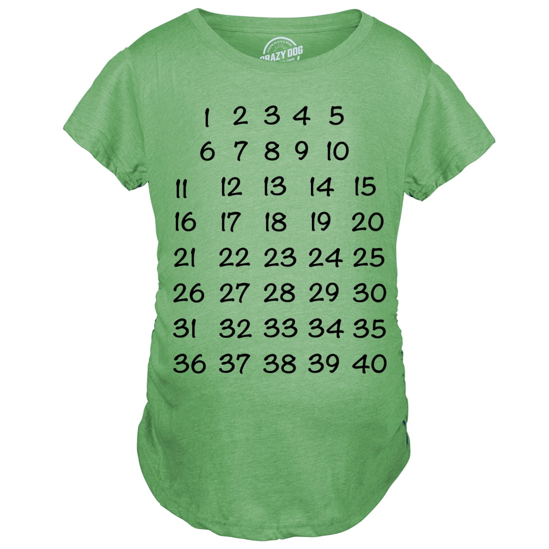 Maternity Calendar Countdown Pregnancy Tee Mark Off Baby Announcement T ...
