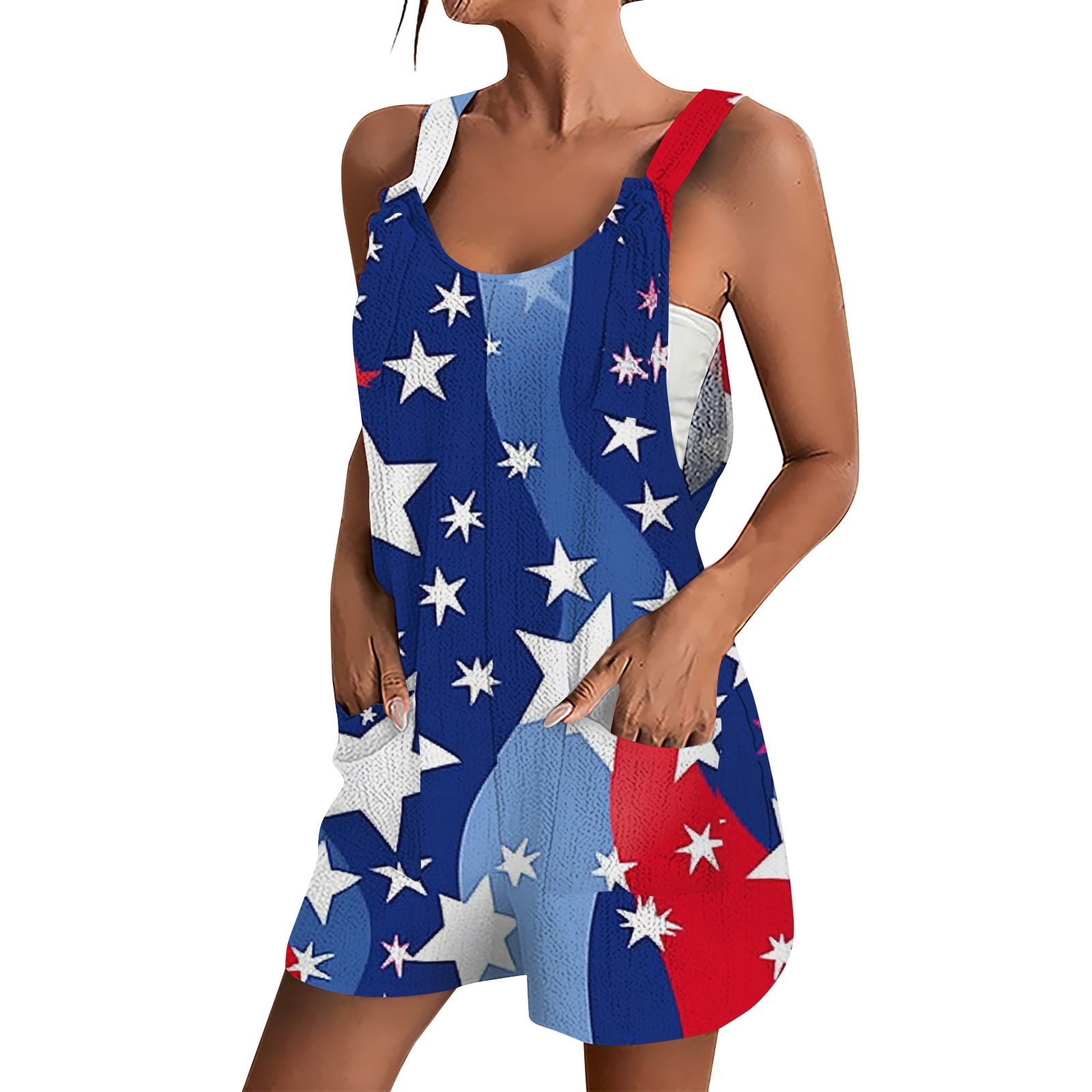 Maternity Cotton Stretchy Romper, Fourth Of July Romper for Women 4Th ...