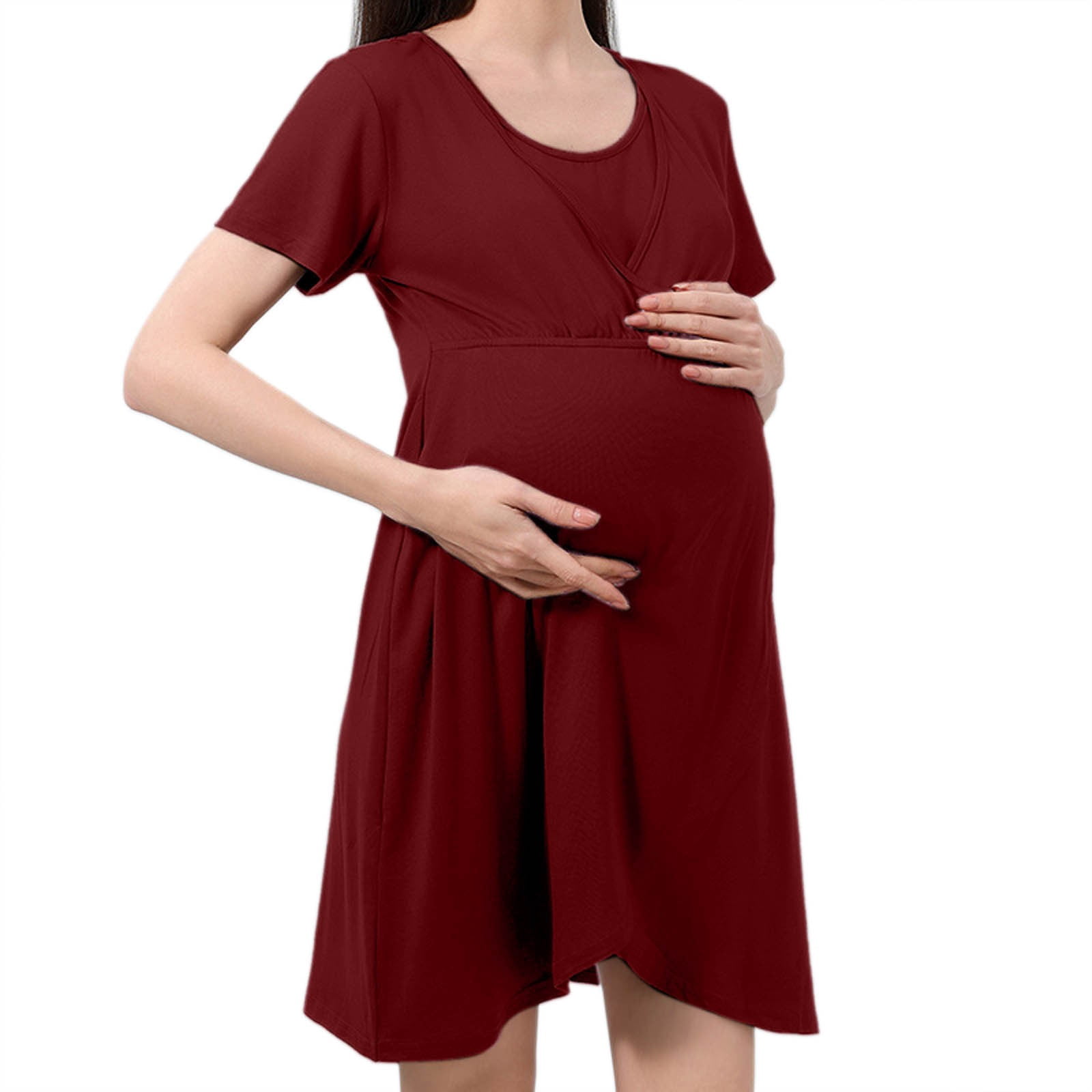 Maternity Dress for Women Soft Maternity Nightgown Dress for ...