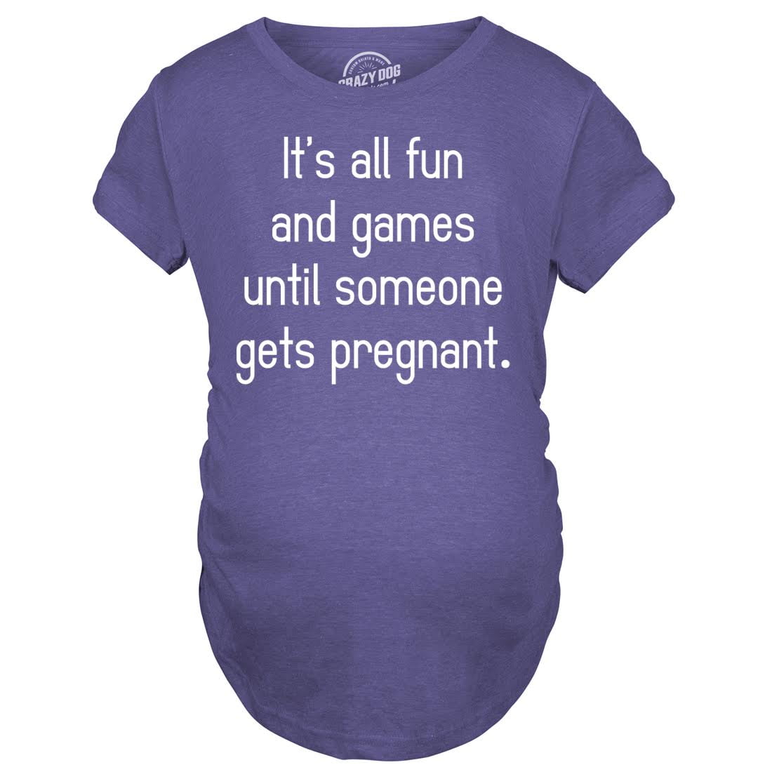 Maternity Fun and Games Pregnancy T Shirt Cute Novelty Tee - Walmart.com