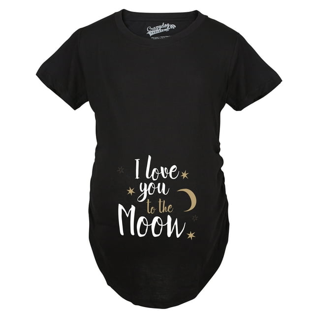 Maternity I Love You To The Moon Cute Maternity Shirts Announce ...