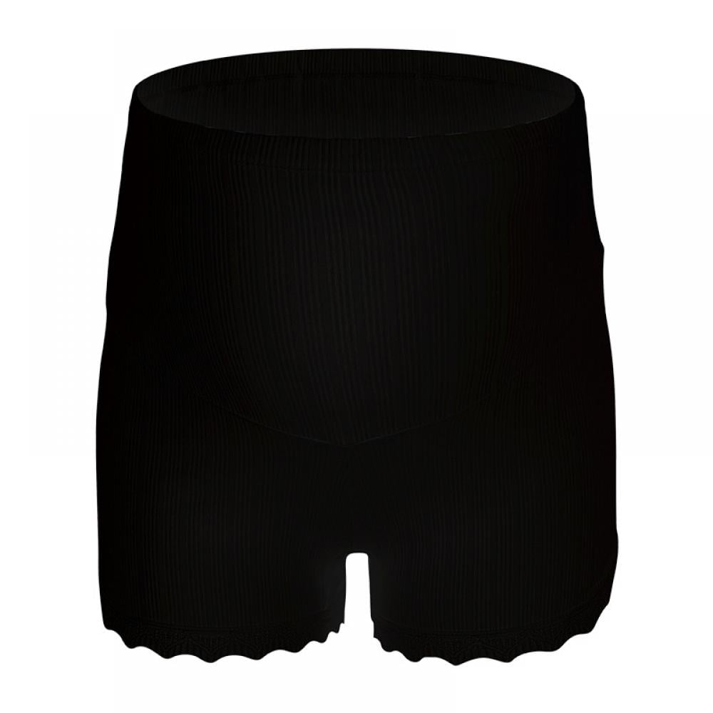 Maternity Knickers High Waist Ribbed Pregnancy Boxer Panties Adjustable ...