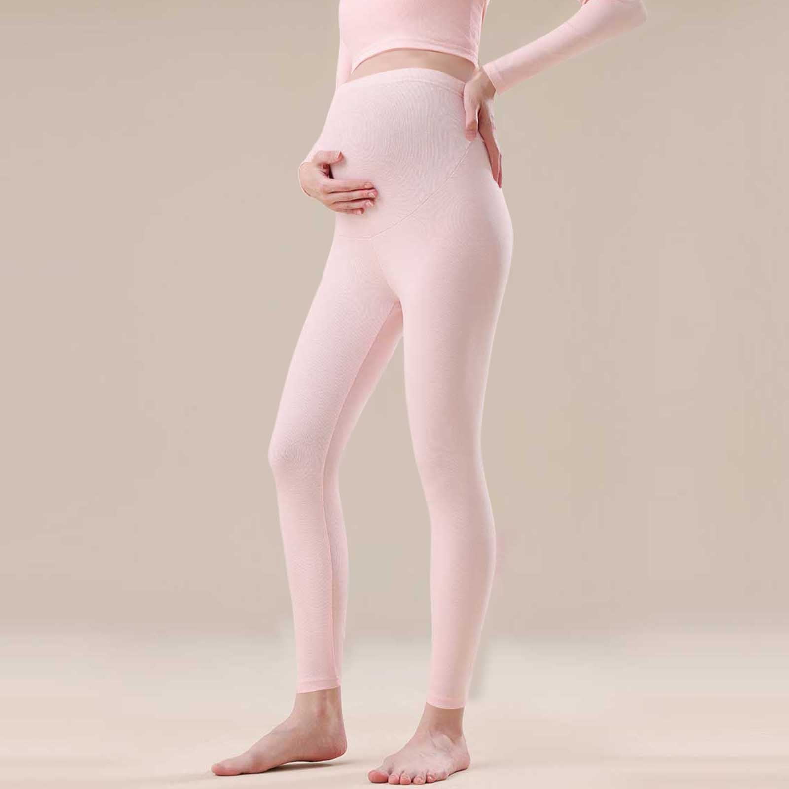 Maternity Leggings Over Bump Buttery Soft Belly Support Adjustable High ...