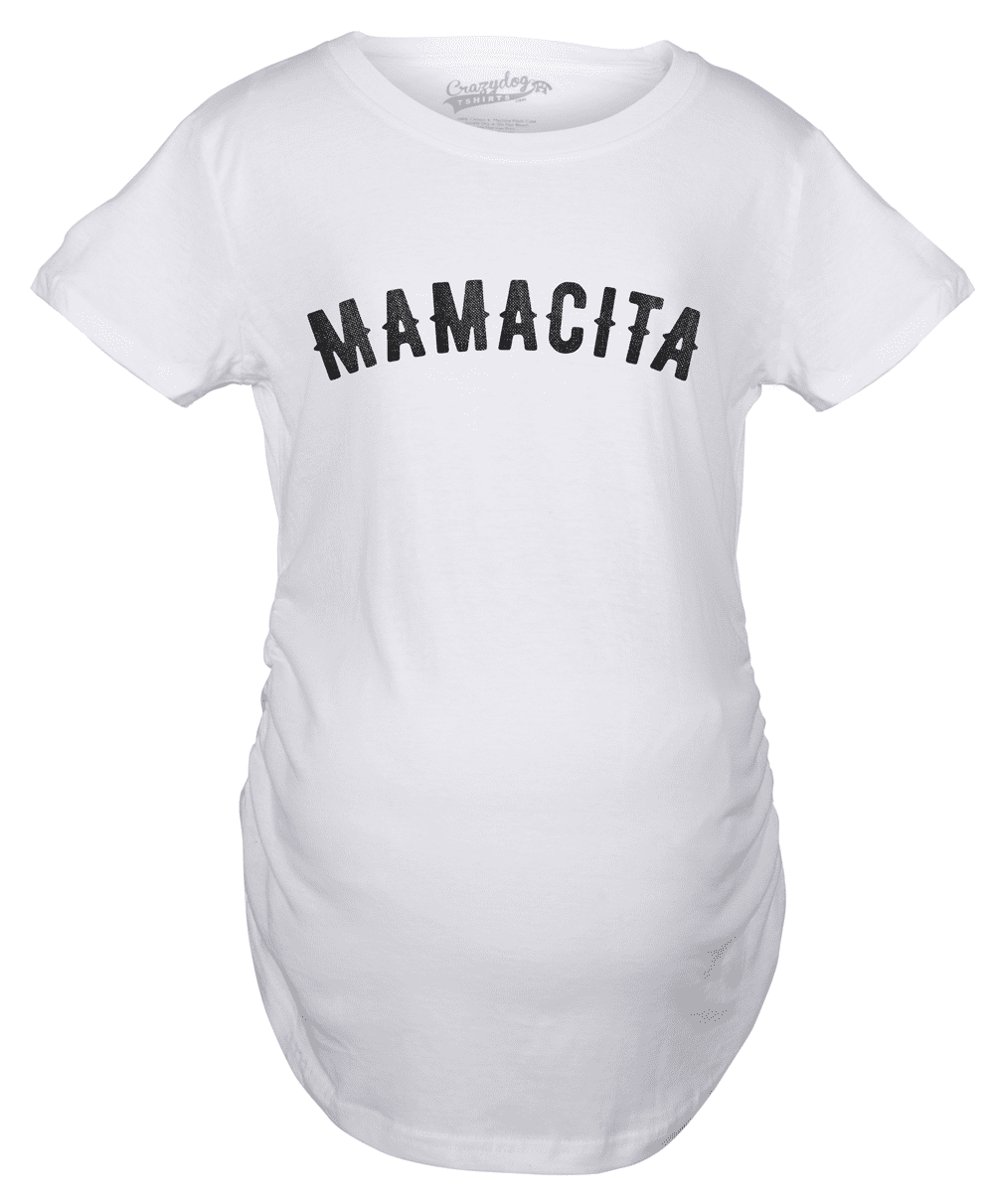 Maternity Mamacita Pregnancy T Shirt Funny Spanish Language Hispanic ...