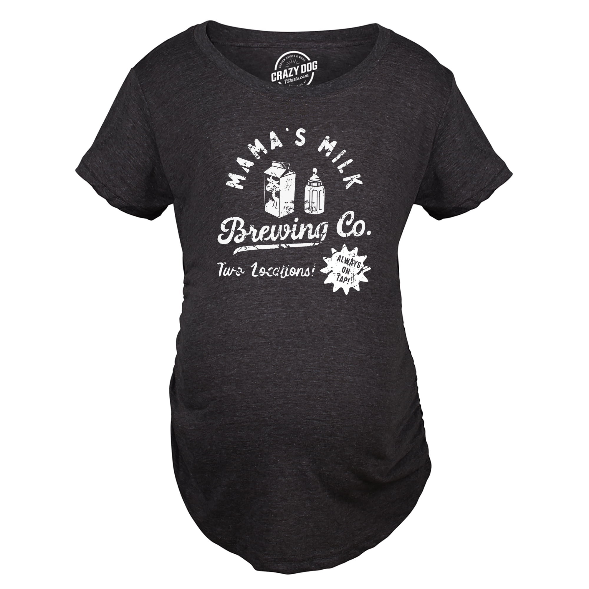 Maternity Mamas Milk Brewing Co Shirt Funny Breast Feeding Brewery Joke ...