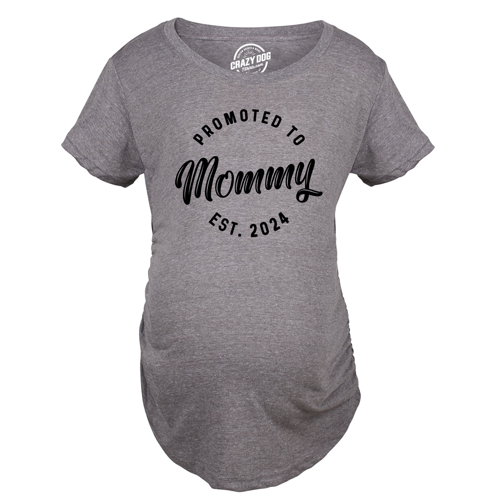 Maternity Promoted To Mommy 2024 Pregnancy Tshirt Funny New Baby ...