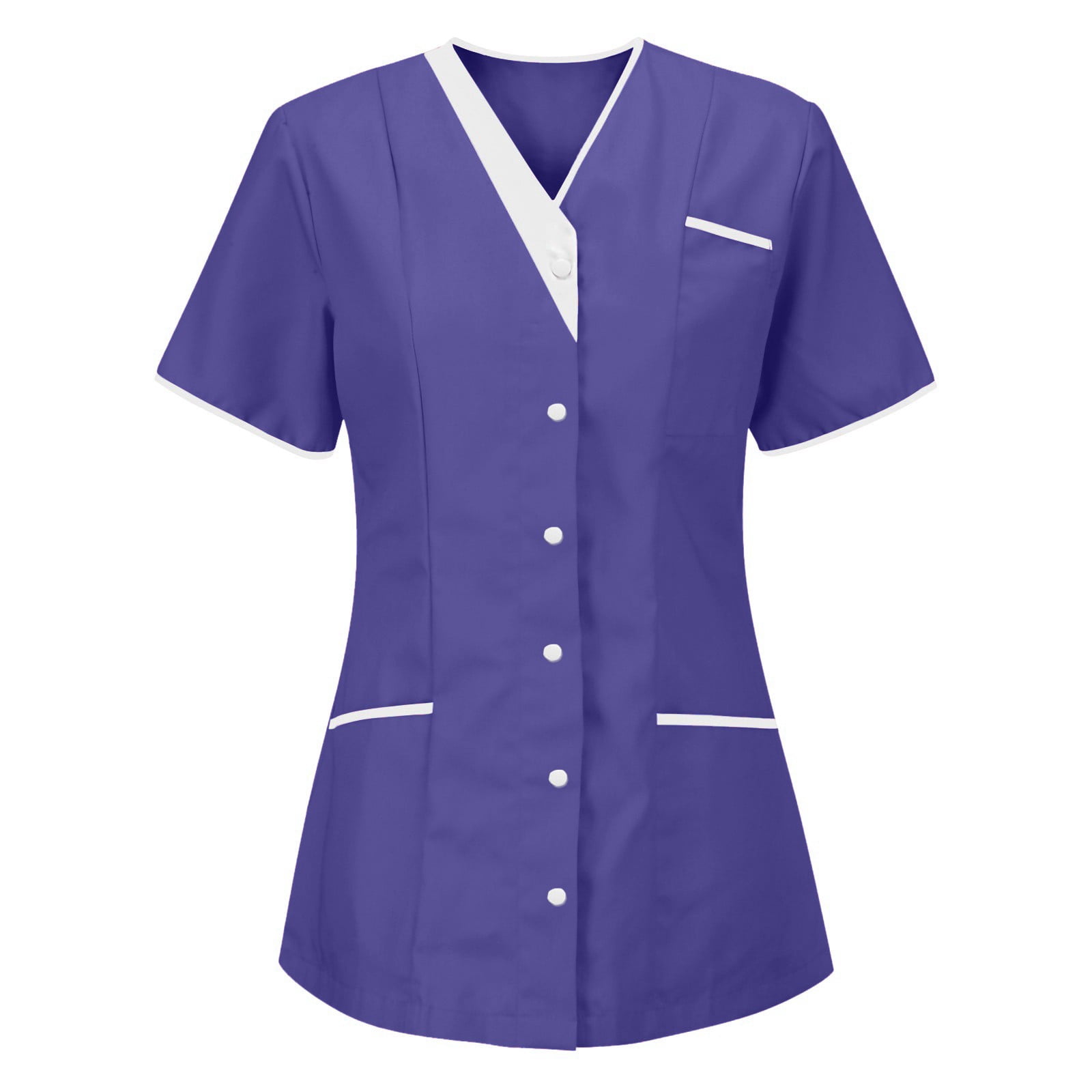 Maternity Scrub Top Short Sleeve V Neck Medical Uniforms & Scrubs ...